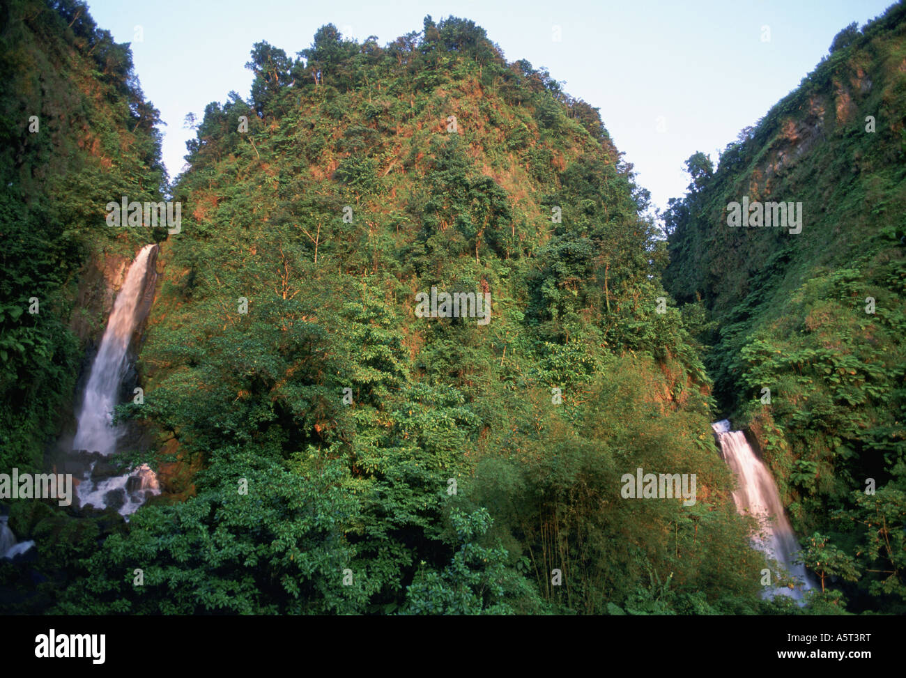 Trafalgar Falls Dominica Island Caribbean Sea Stock Photo - Alamy