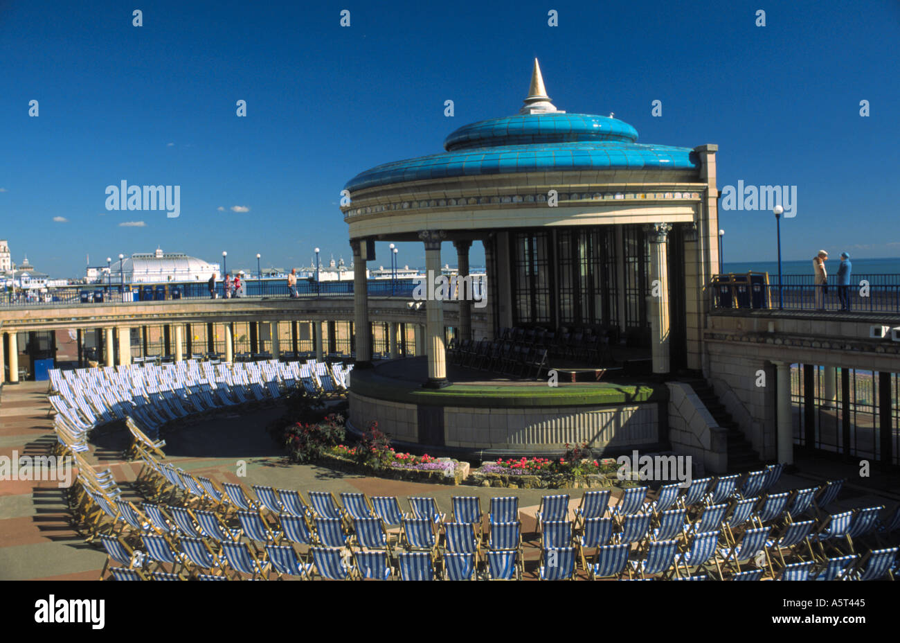 The Bandstand and Seafront Eastbourne East Sussex England Stock Photo ...
