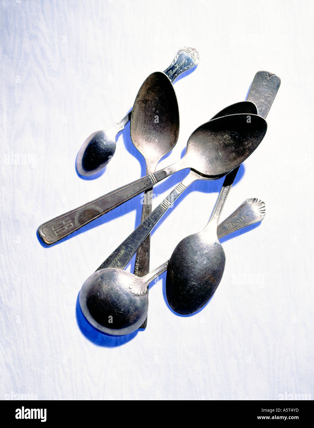 Old spoons metal hi-res stock photography and images - Alamy