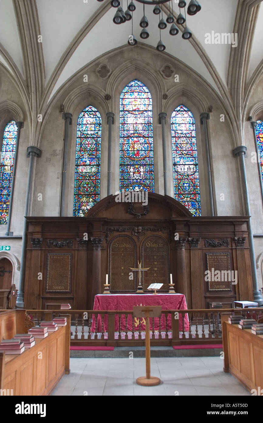 Interior of The Temple Church Middle Temple Fleet Street London UK ...
