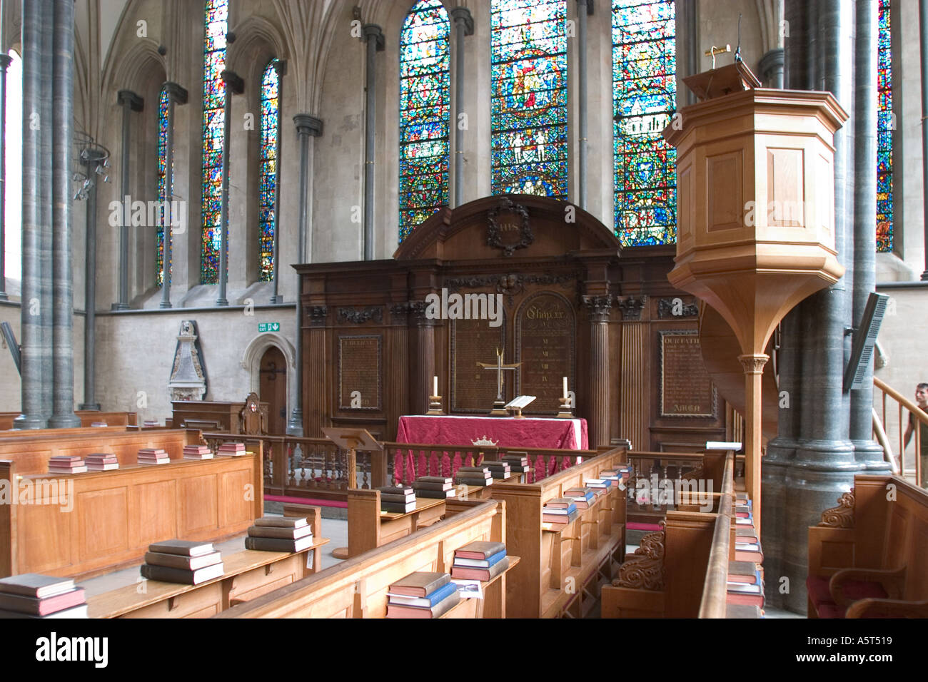 Interior of The Temple Church Middle Temple Fleet Street London UK ...