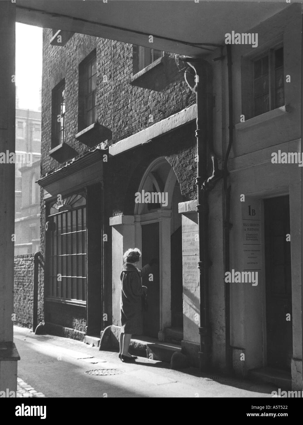 Middle Temple Lane Fleet Street London UK Circa 1960 Stock Photo - Alamy