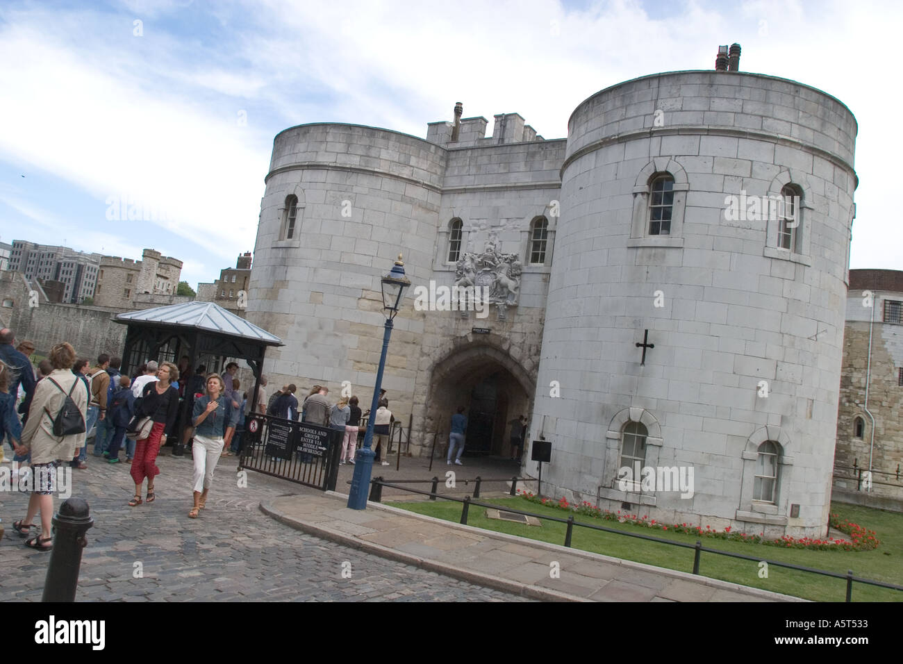 Entrance through medieval towers hi-res stock photography and images ...