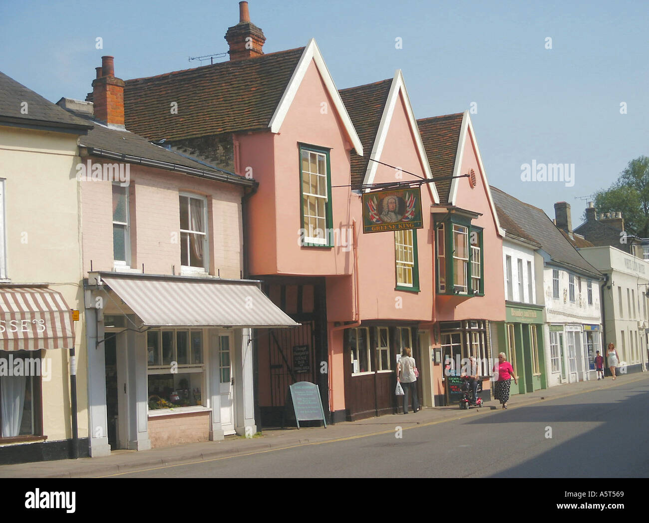 High Street Hadleigh Suffolk England Stock Photo - Alamy