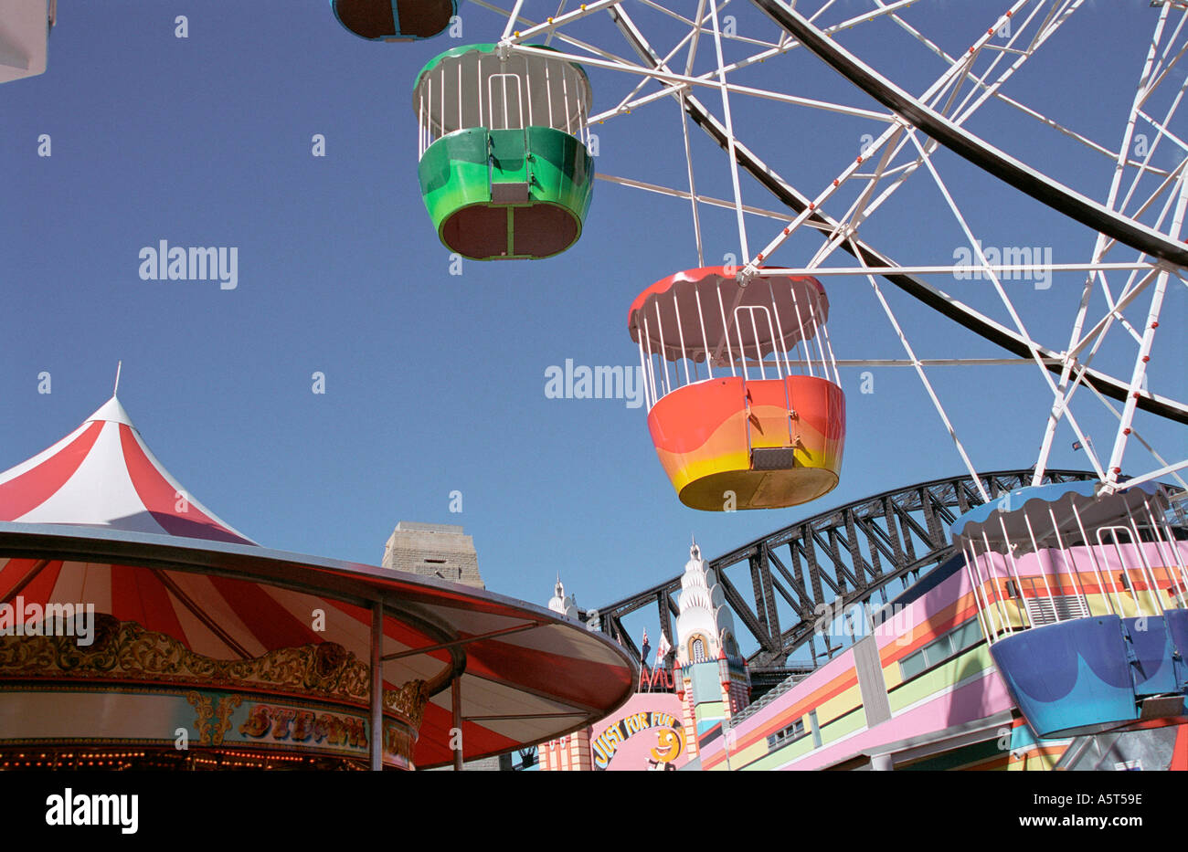 Ferris wheel at Sydney Luna Park Stock Photo - Alamy