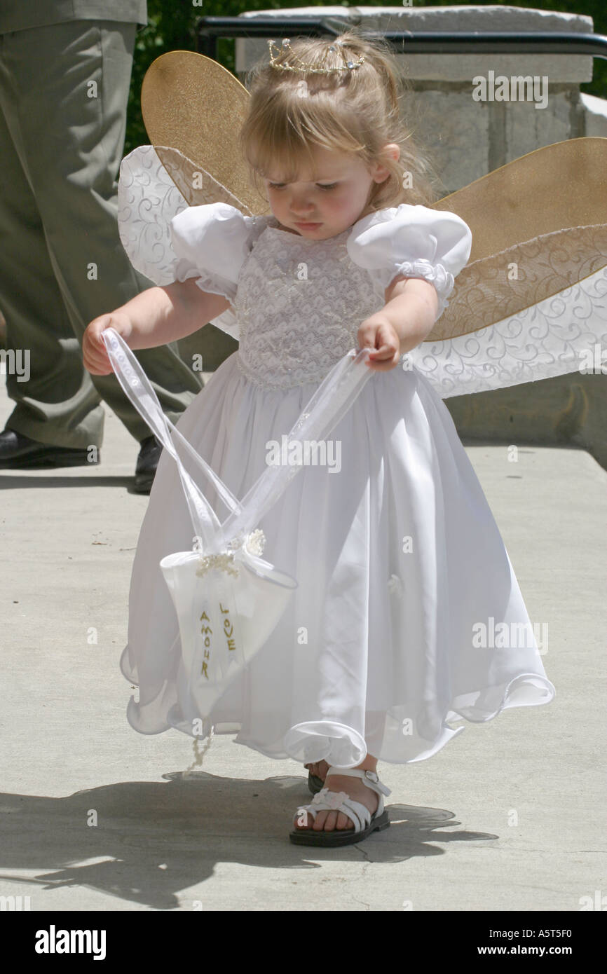 cute wedding girl Stock Photo - Alamy