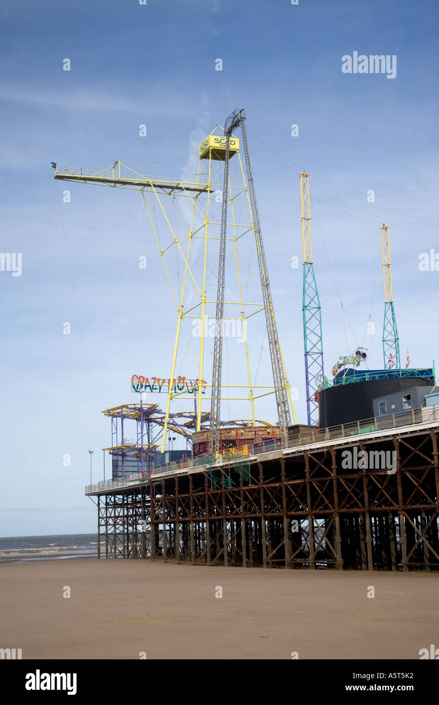 South Pier and Fun fair,Blackpool,Lancashire,England Stock Photo - Alamy