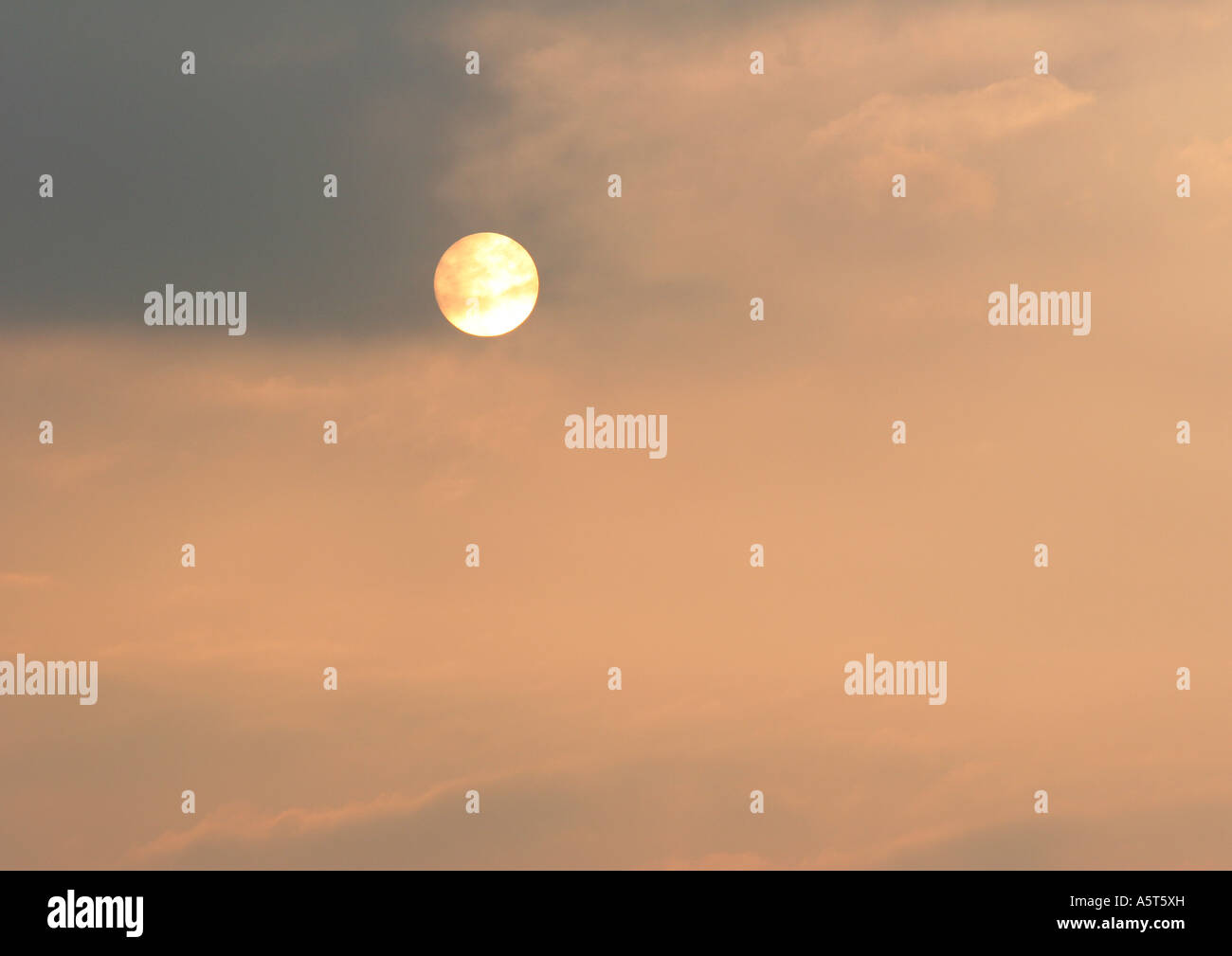 Moon in sky Stock Photo - Alamy