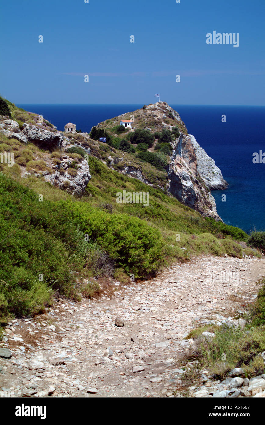 Cape Kastro Skiathos Greece Stock Photo - Alamy