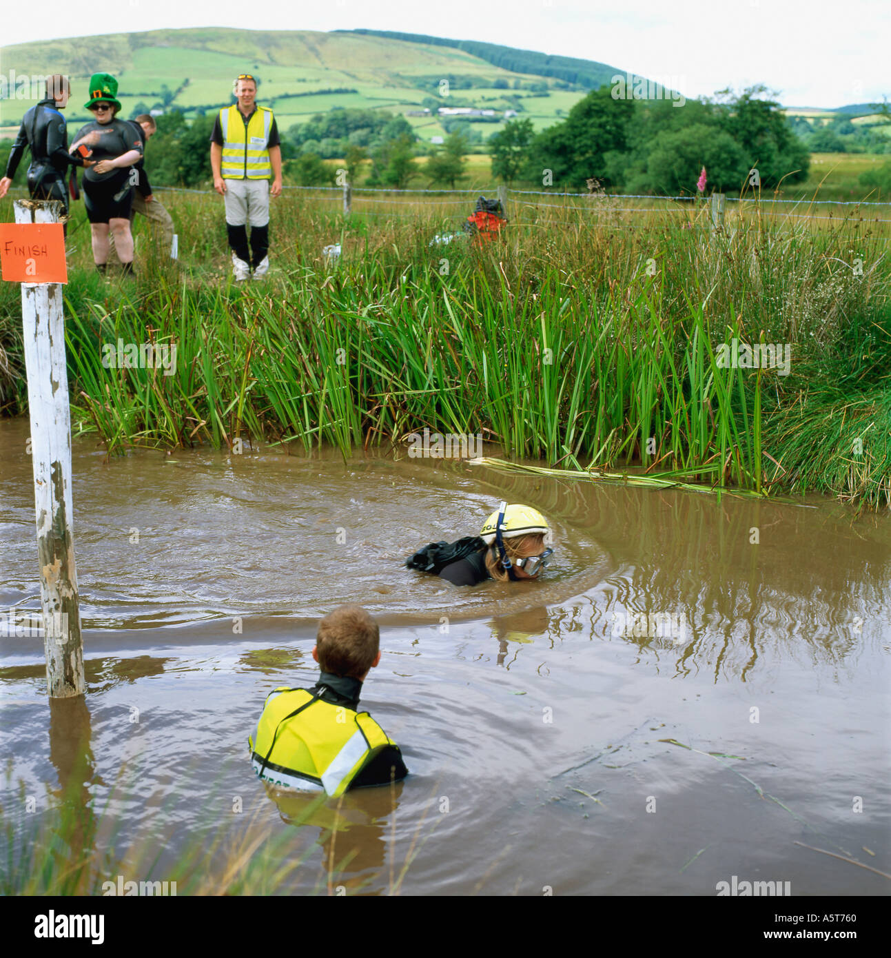 The World Bog Snorkelling championships is held annually in a Mid Wales ...