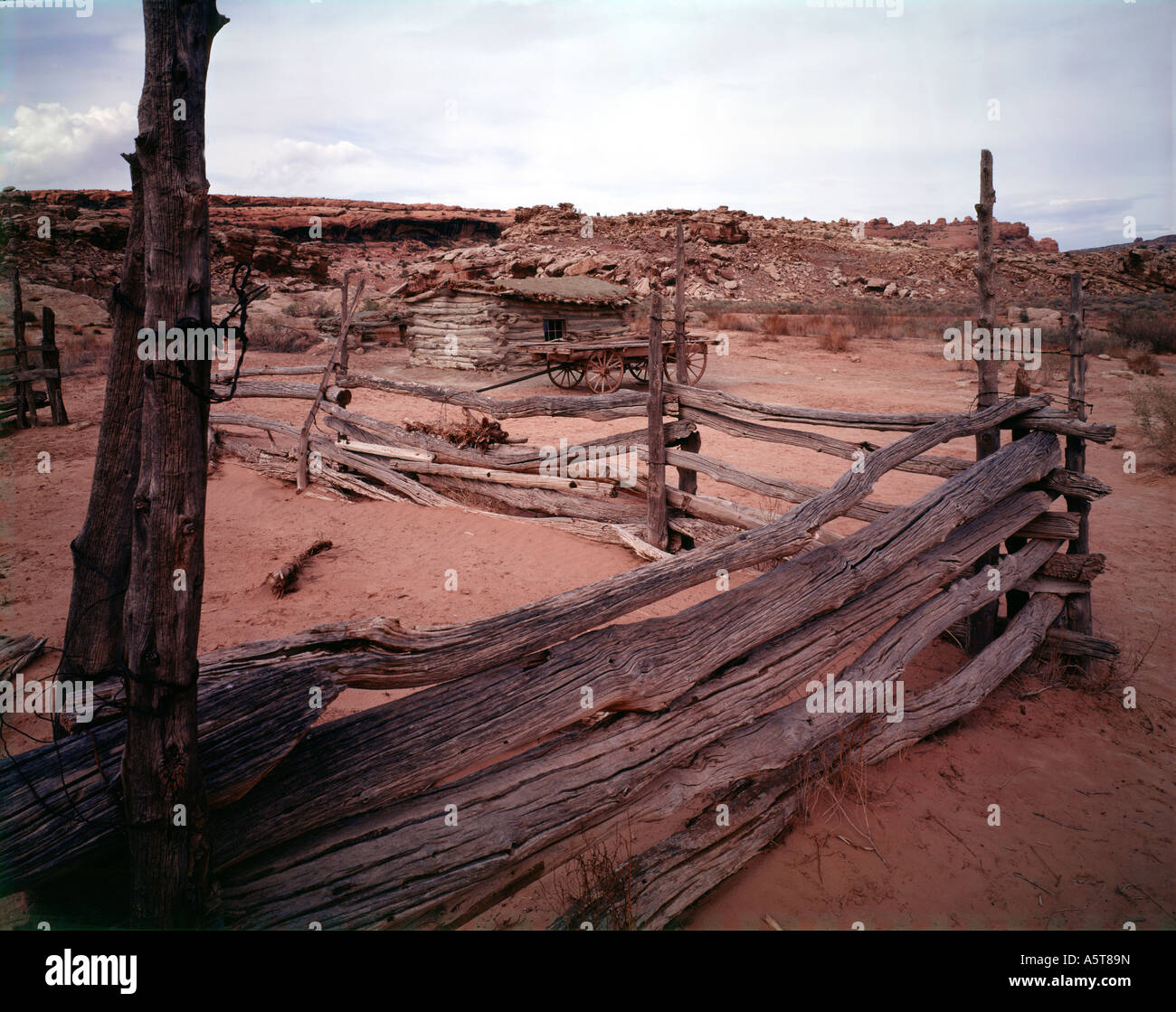Historic Wolfe Ranch is restored and replicated in the dry desert area ...