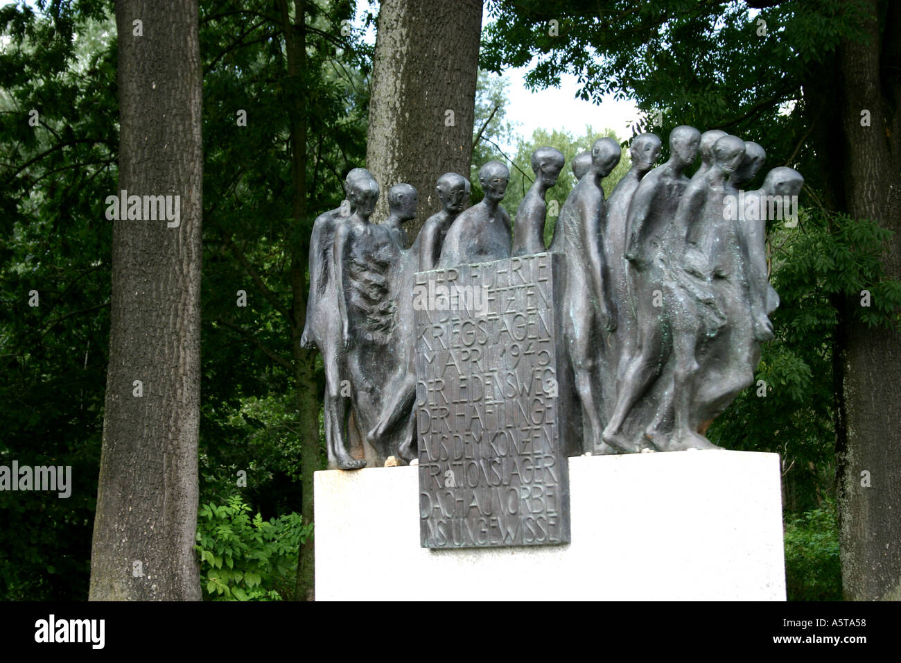 Jewish Memorial commemorating death march from Dachau to Tegernsee in ...