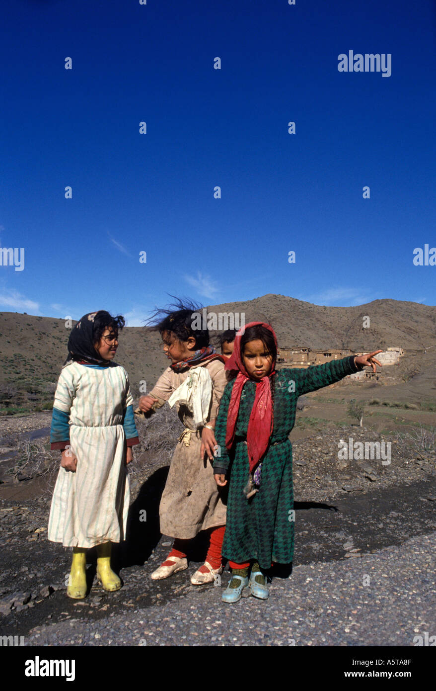 young Berber children in Morocco Stock Photo - Alamy