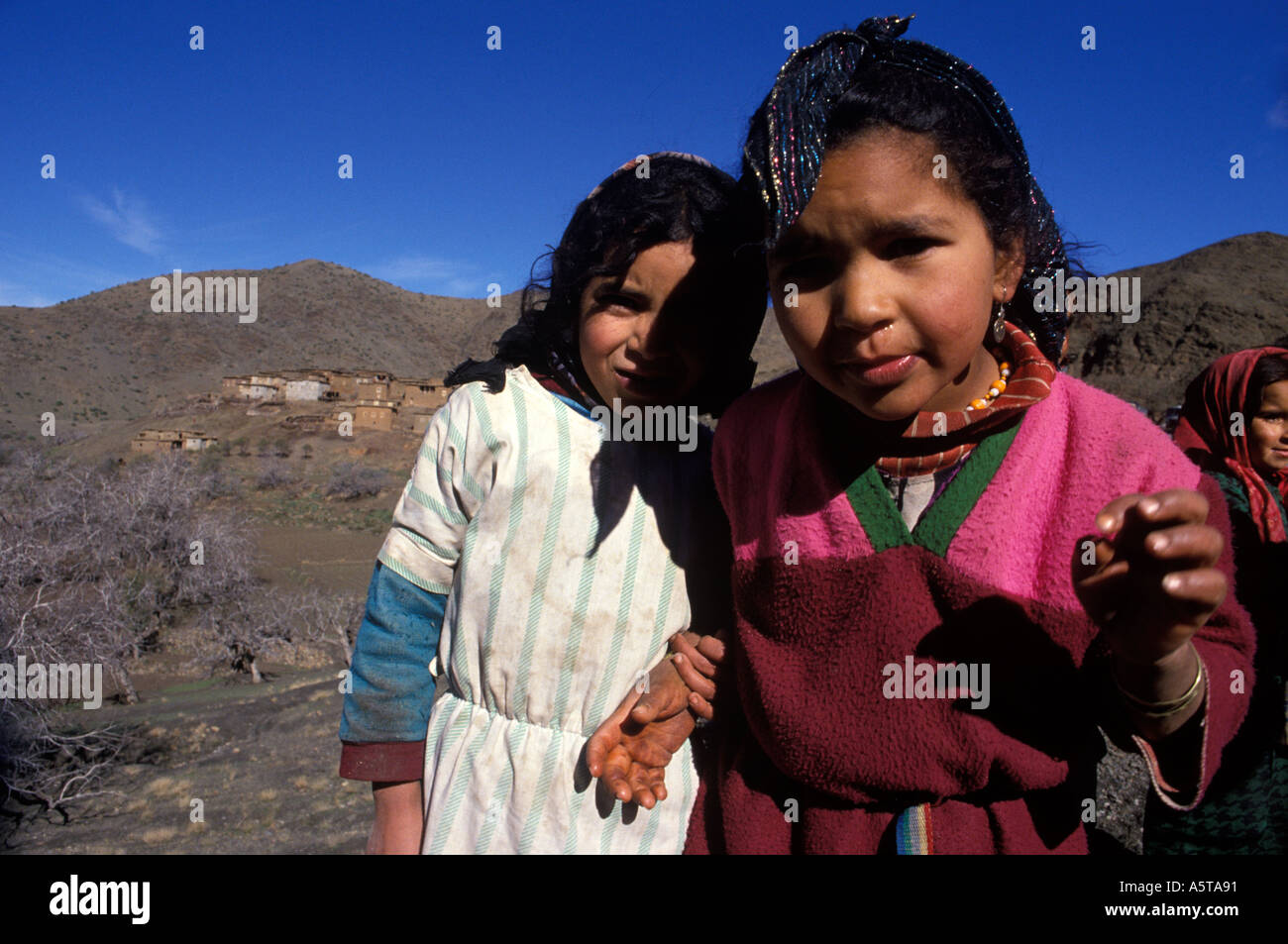 Berber children atlas mountains morocco hi-res stock photography and ...