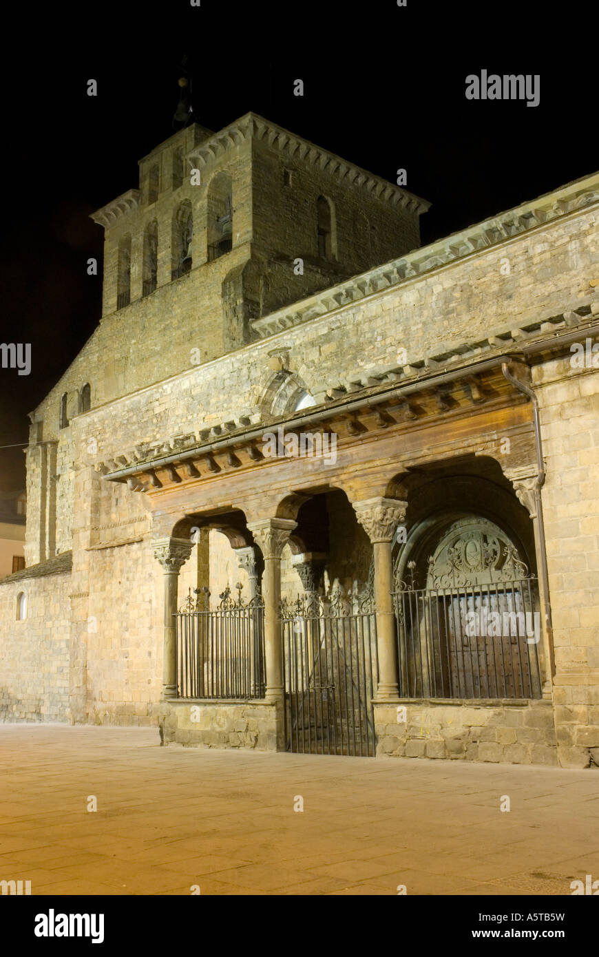 Cathedral Romanesque style JACA Huesca province Aragon region Spain ...