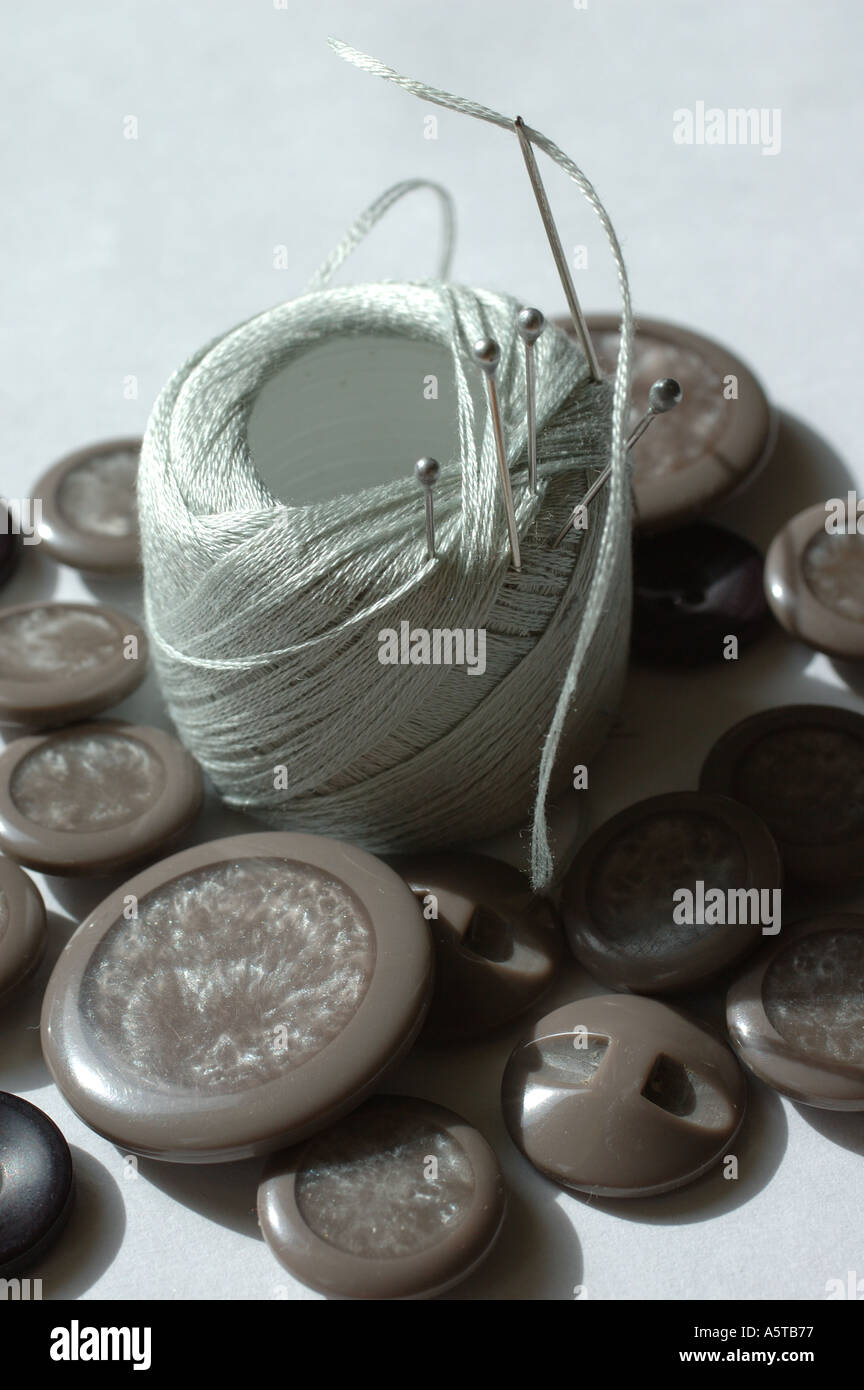 string and buttons Stock Photo - Alamy