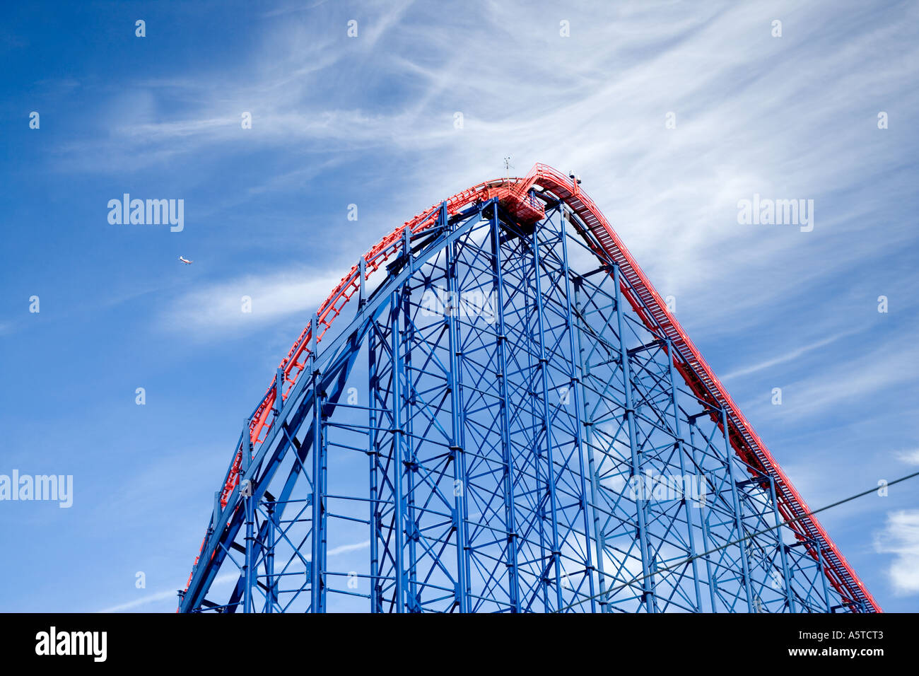 The big Dipper ride at the Pleasure beach amusement park,Blackpool ...
