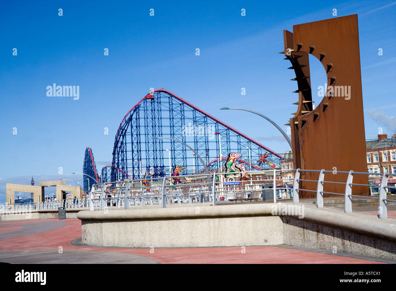 The big dipper ride at the Blackpool Pleasure Beach, Blackpool ...