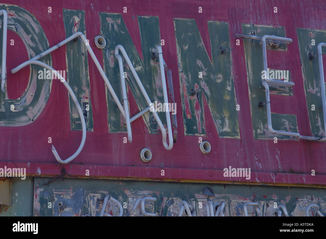 Old Neon Sign Stock Photo - Alamy