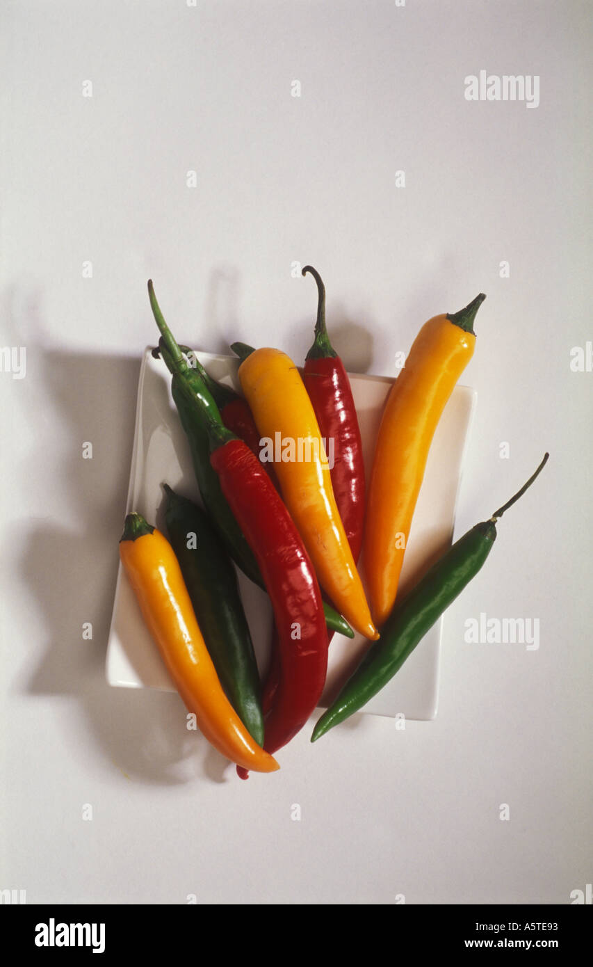 Tri colour chilli hi-res stock photography and images - Alamy