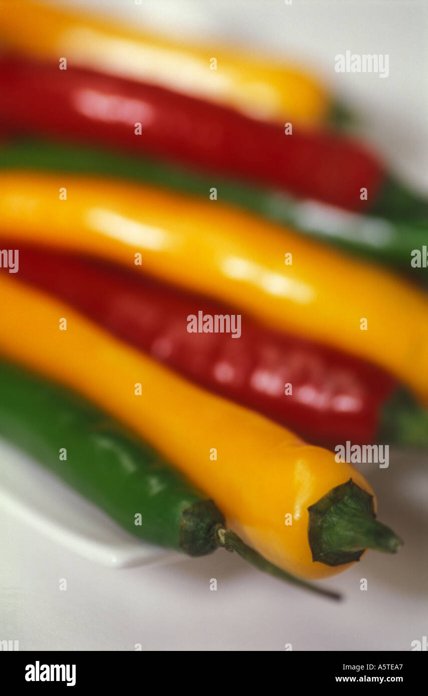 Tri colour chilli hi-res stock photography and images - Alamy