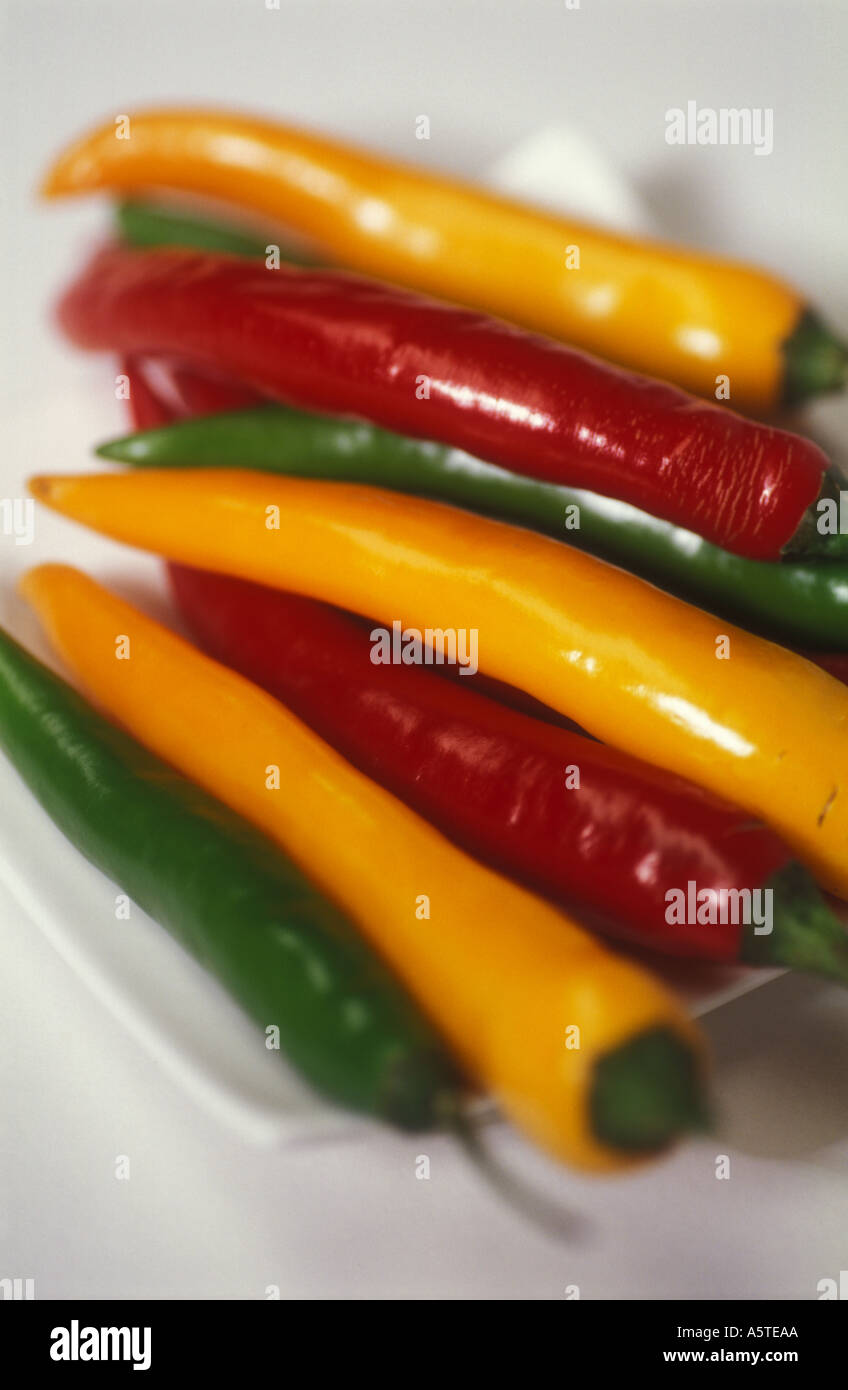 Tri colour chilli hi-res stock photography and images - Alamy