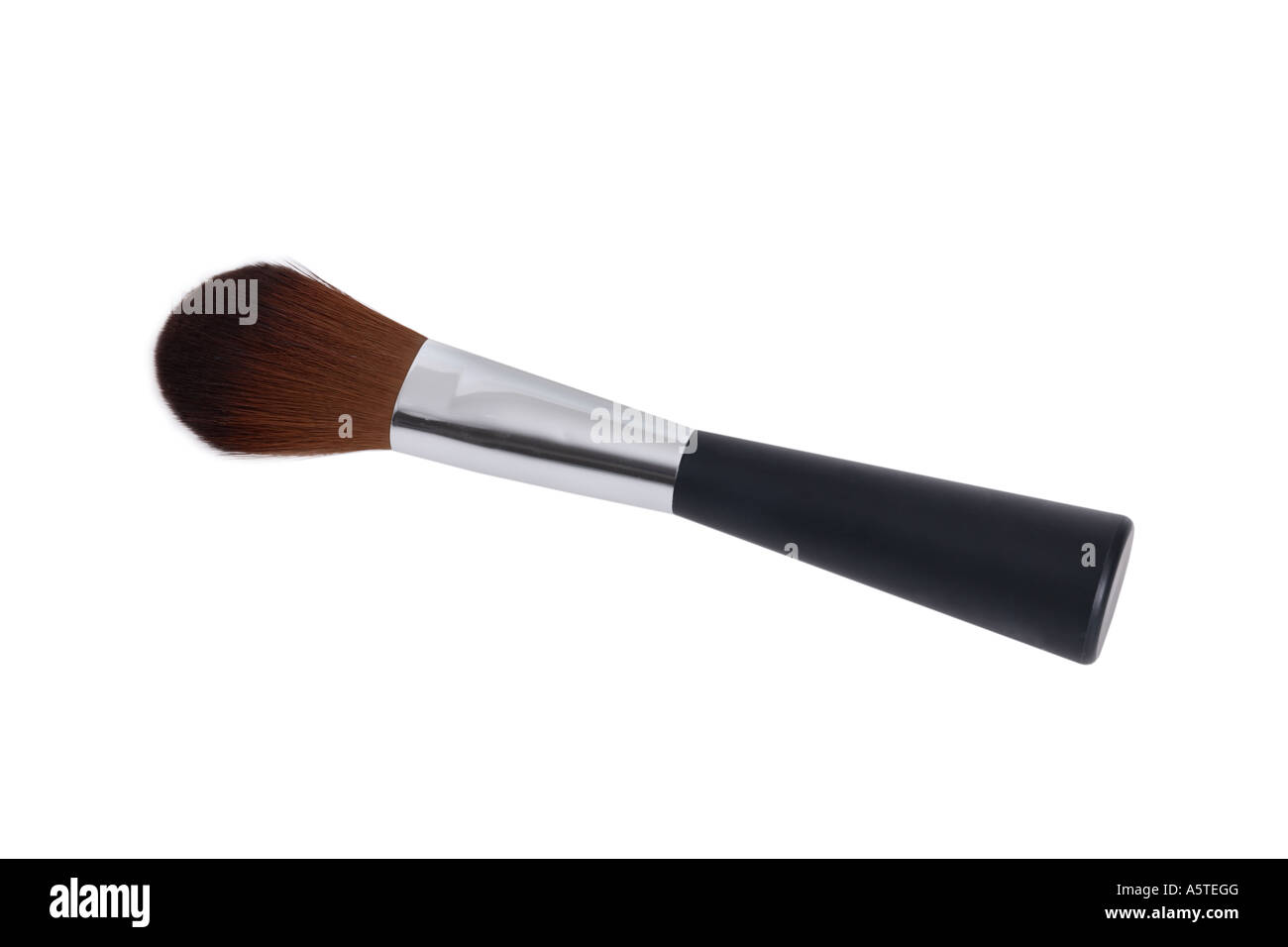 Makeup Brush cut out on white background Stock Photo - Alamy