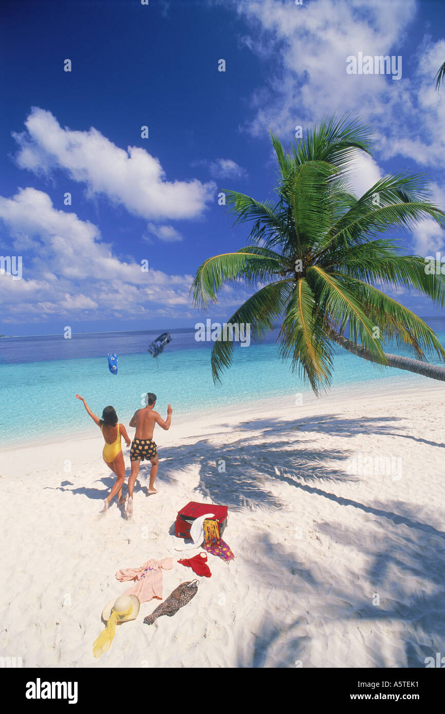 Changing clothes beach humour hi-res stock photography and images - Alamy