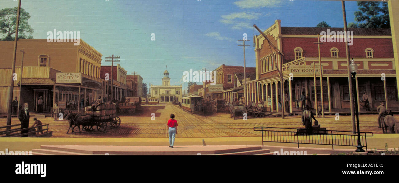 Realistic wall mural that depicts fort smith hi-res stock photography ...
