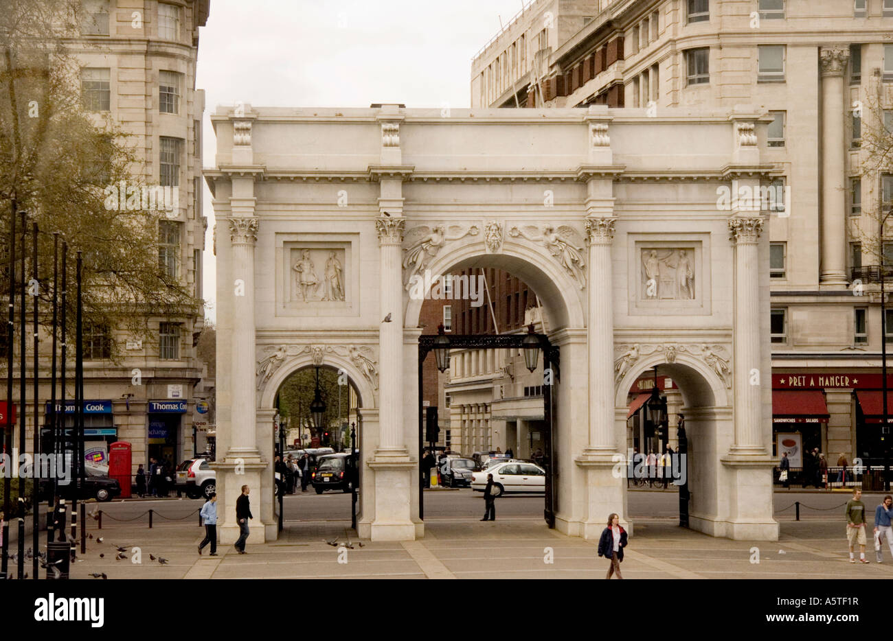 the Marble arch London Britain UK British England English Stock Photo ...