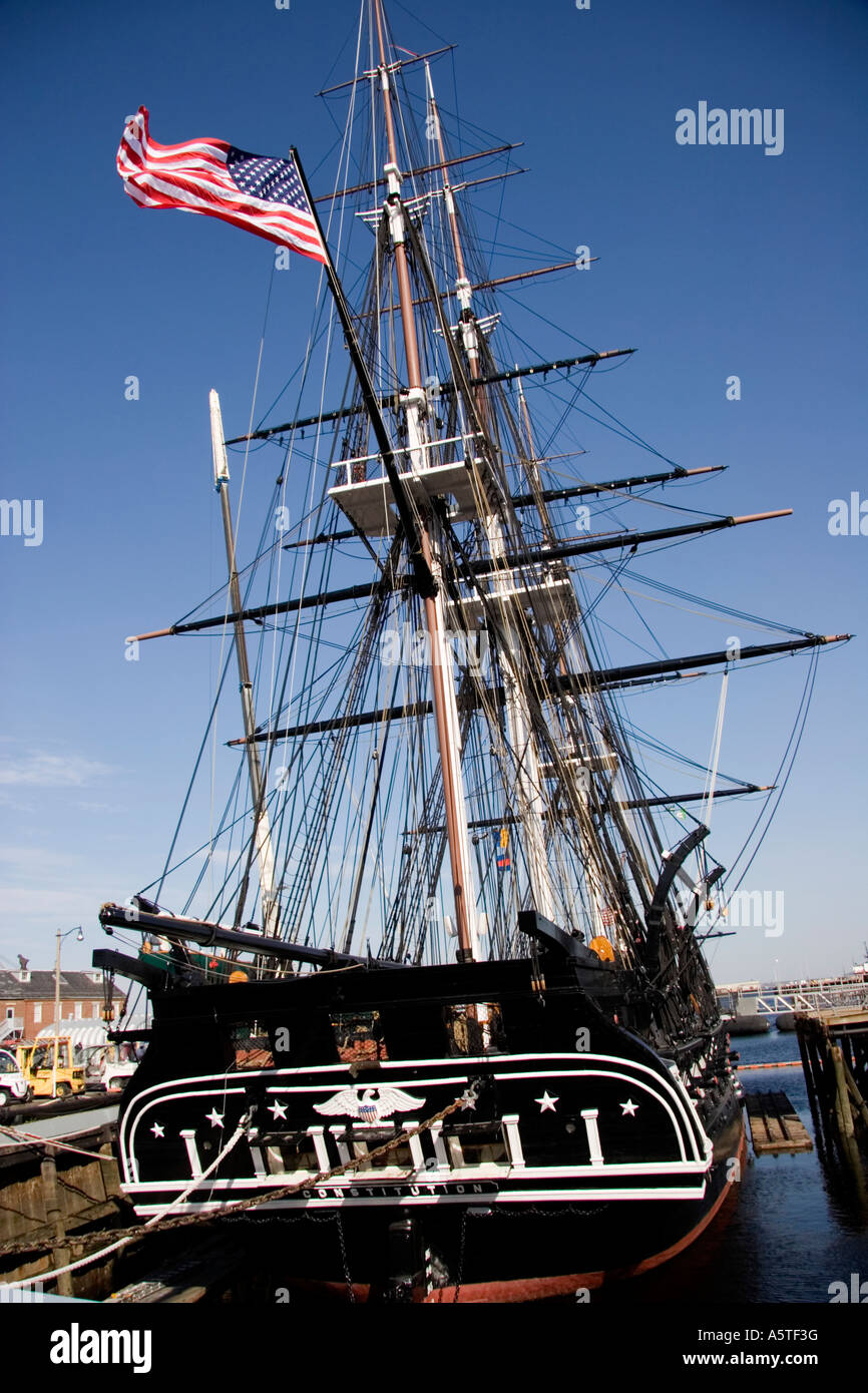 USS Constitution old ironsides frigate replica Boston harbor ...