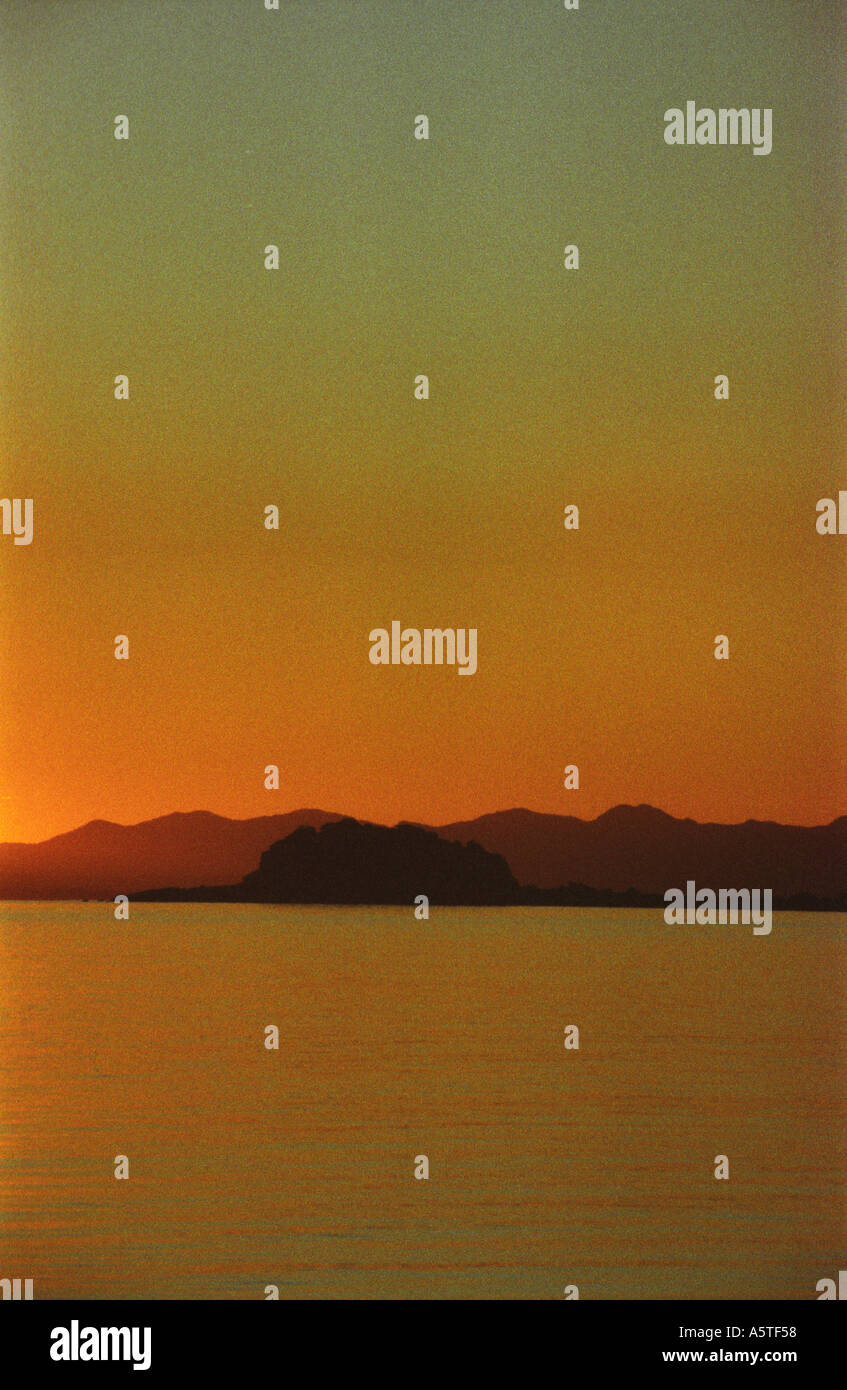 pre dawn dusk light eerie glow reflected horizon ground shore line 3376 ...