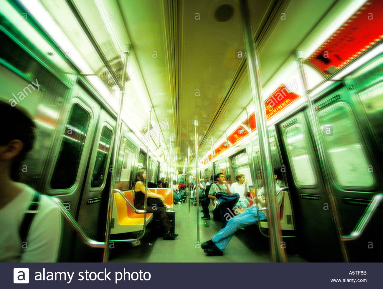 New York Subway Car Interior Stock Photos & New York Subway Car ...