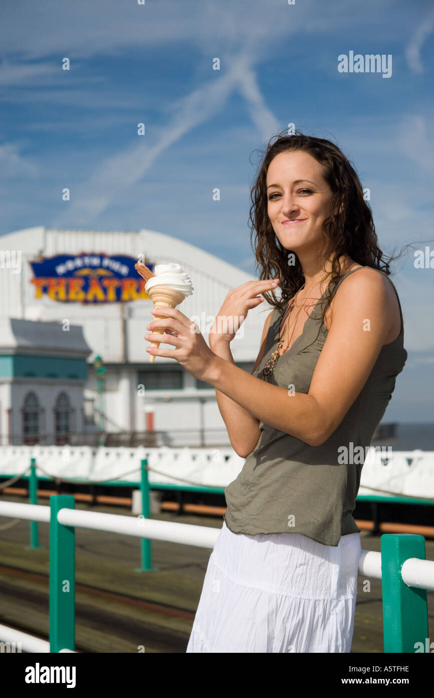 Blackpool pier eating hi-res stock photography and images - Alamy