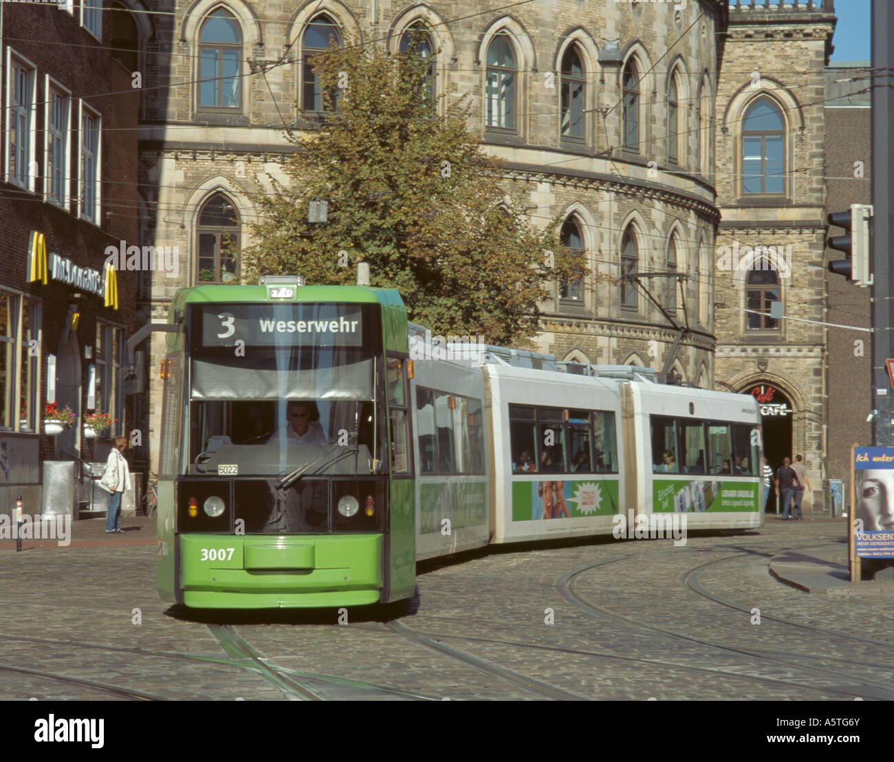 Strassenbahn (tram), City of Bremen, Bremen, Germany Stock Photo - Alamy