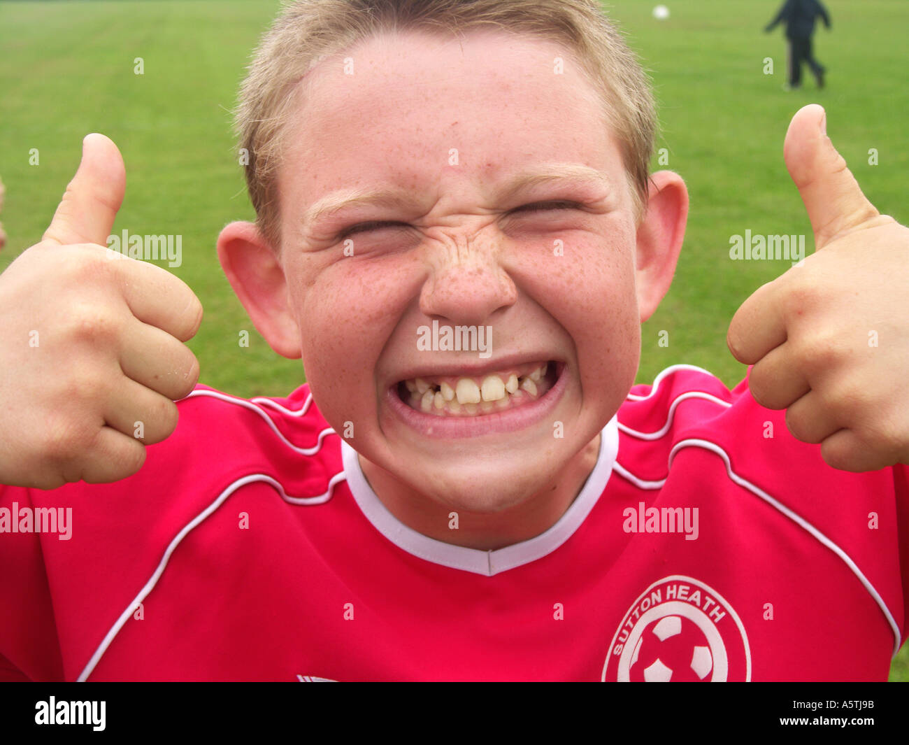 Middle Finger Soccer Kid