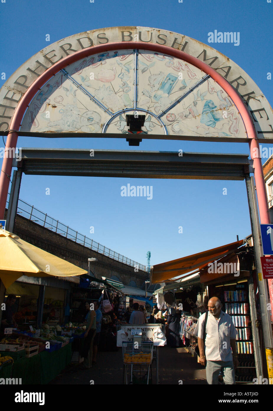 Shepherds Bush market London England UK Stock Photo - Alamy