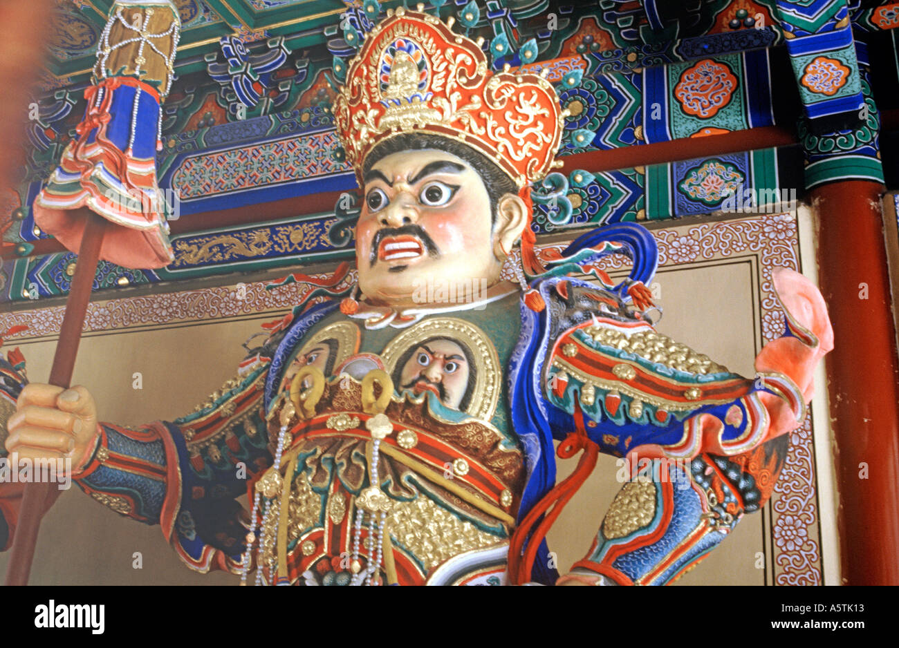 Temple Guardian In The Fragrant Hills In Beijing The Capital Of China ...