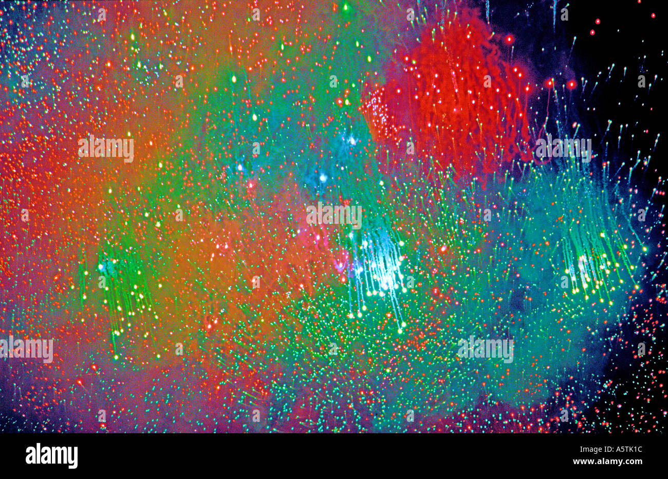 Fireworks In Beijing The Capital Of China Stock Photo - Alamy