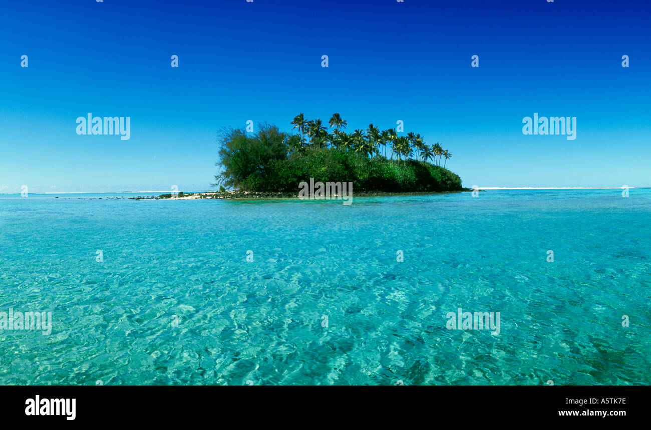 Islet Muri Beach Lagoon Rarotonga Cook Islands South Pacific Stock ...
