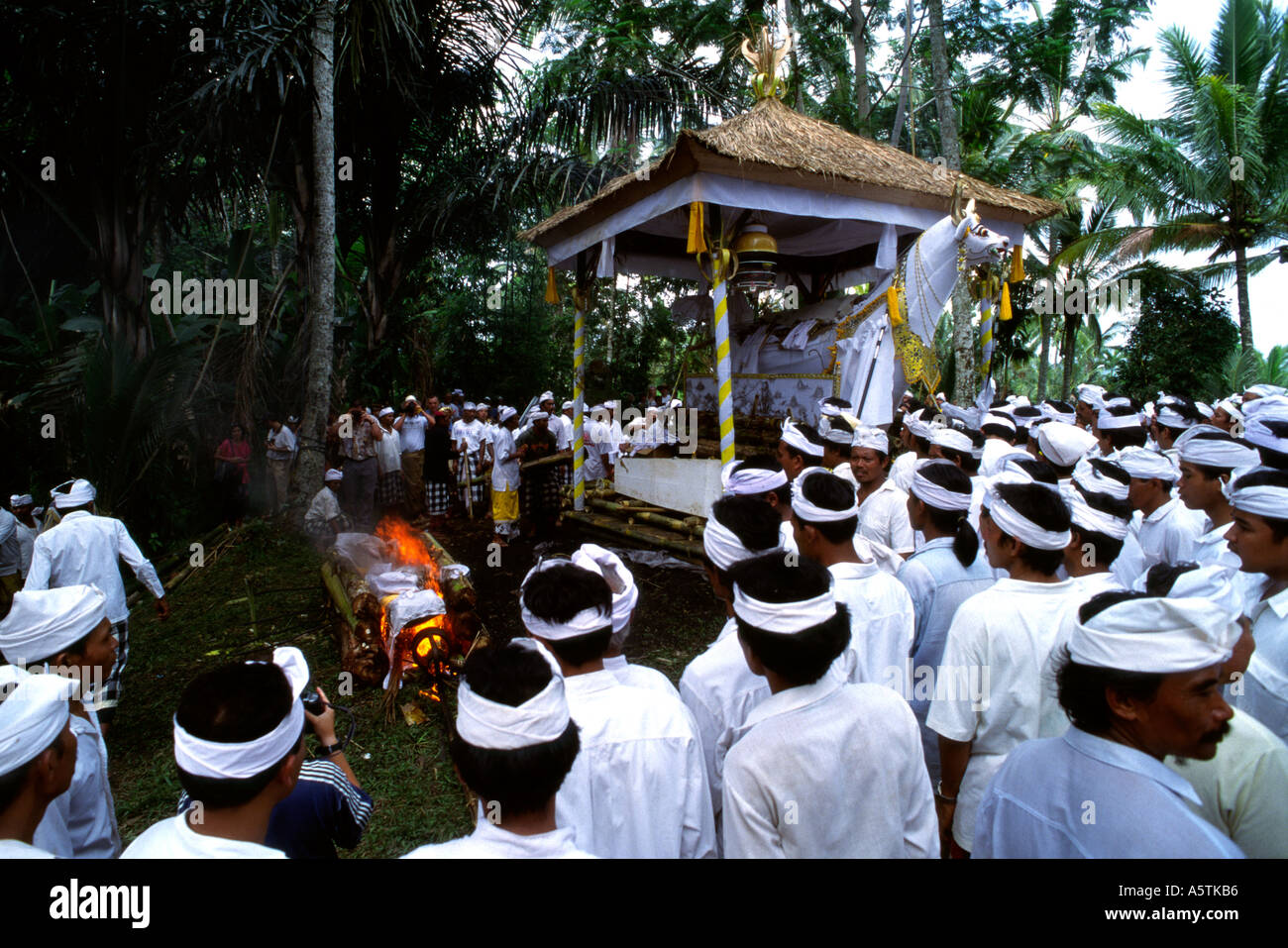 Cremation ceremony Bali Indonesia Stock Photo - Alamy