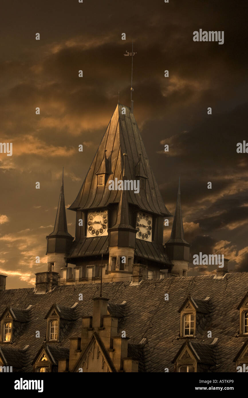 Digital composite of Gondelsheim Castle Gondelsheim Baden Wuerttemberg ...