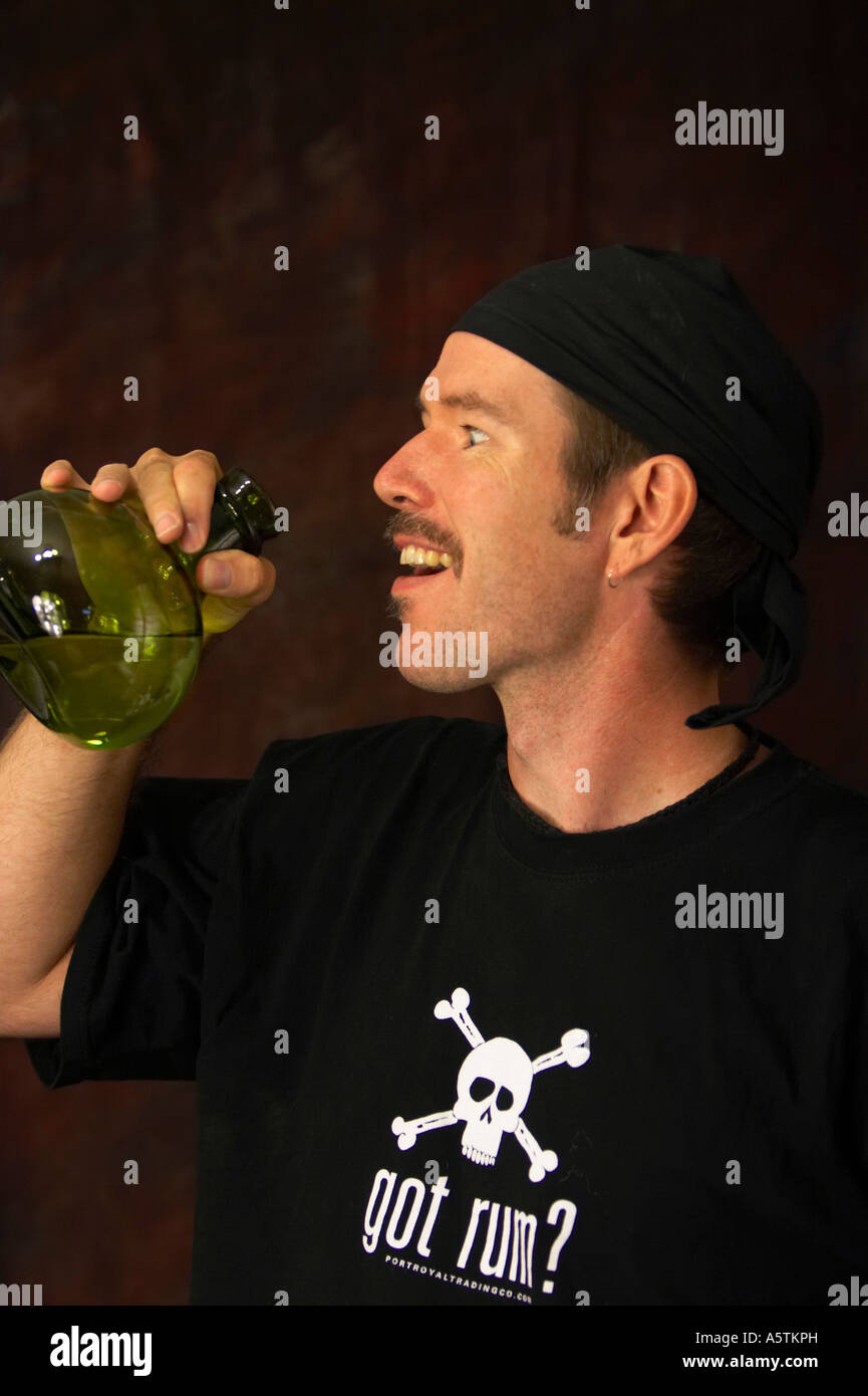 Pirate drinking hi-res stock photography and images - Alamy