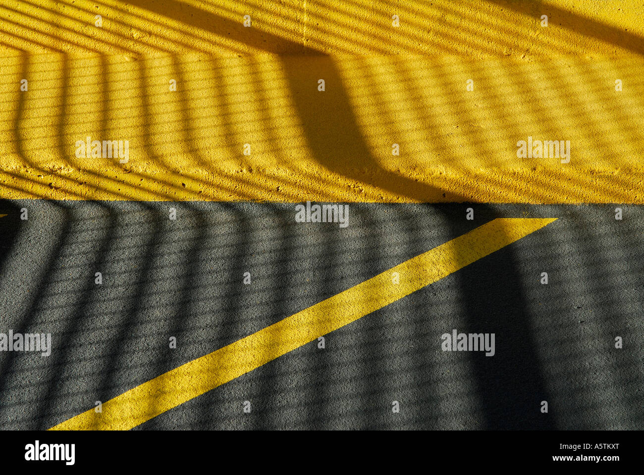 abstract pattern on car park floor Stock Photo - Alamy