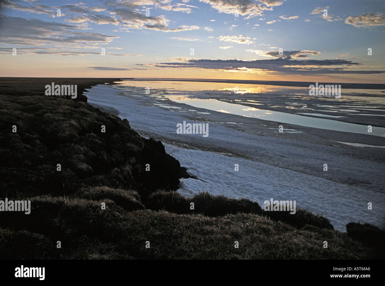 Alaska Arctic National Wildlife Refuge Looking north across the ...