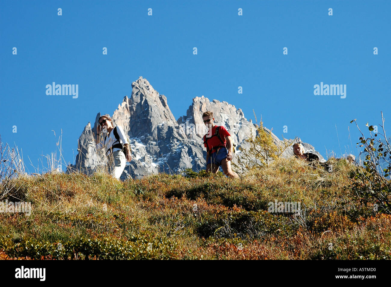 Hiking Chamonix Frankreich Stock Photo - Alamy