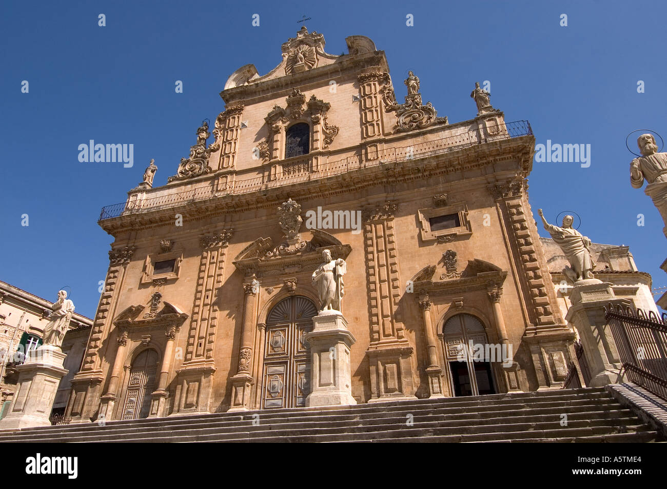 Cathedral of San Pietro Modica Italy Stock Photo - Alamy