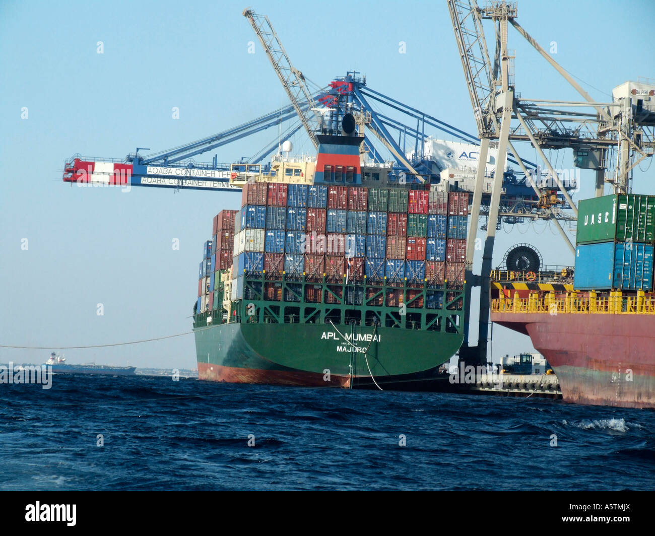 Aqaba / Container ship Stock Photo - Alamy