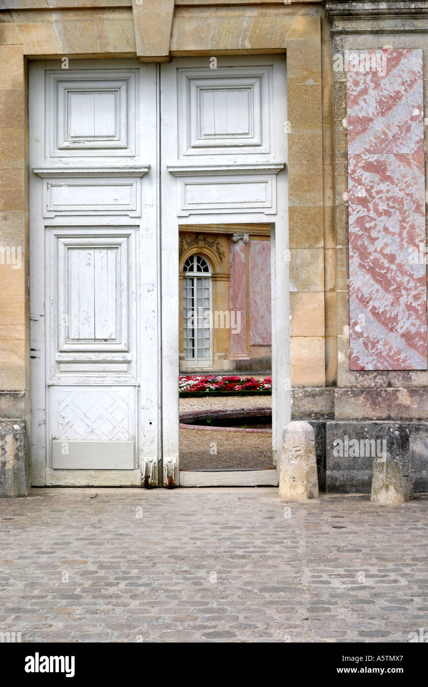 Door of Versailles with patio. Paris, France Stock Photo - Alamy