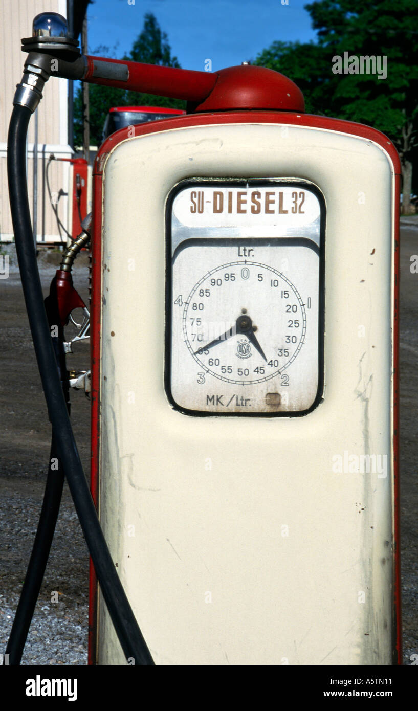 old filling station for diesel Stock Photo - Alamy